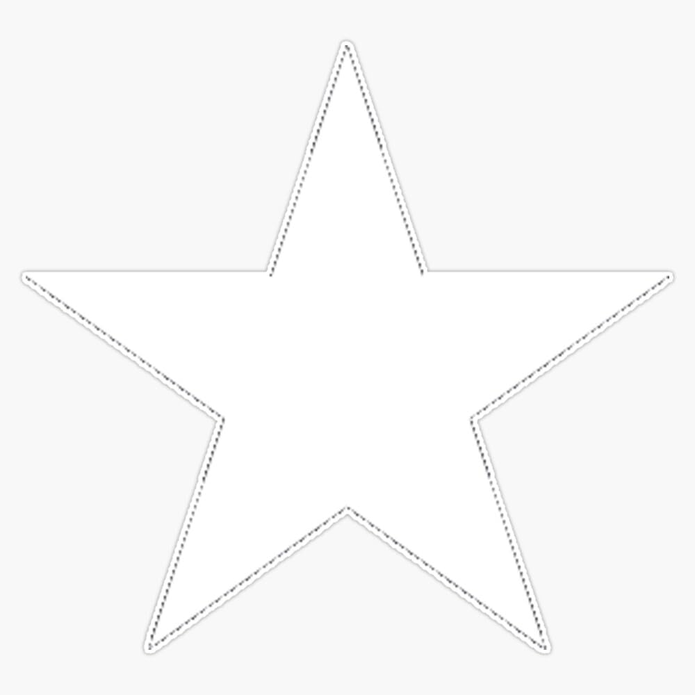 Amazon.com: White Flag Star Sticker Bumper Sticker Vinyl Decal 5 ...