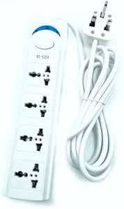 extension board, 4-way power Extension Cord 4 Universal Outlets with 3m ...