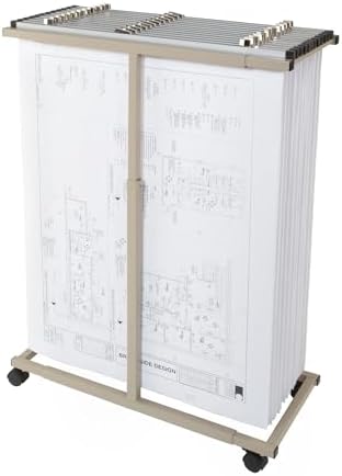 Amazon.com : Brookside Design Mobile Blueprint Storage Rack –– Holds Up ...