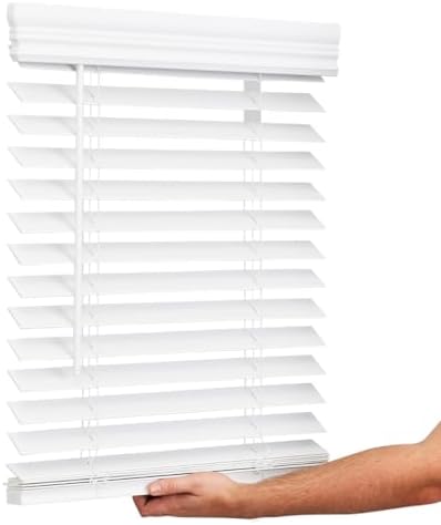 Amazon.com: Lotus & Windoware Cordless, 2 Inch Faux Wood Blind, 28 ...