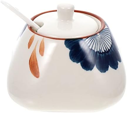 Amazon.com | CHWAIKA Porcelain Sugar Bowl Set of 2 Ceramic Sugar Bowl ...