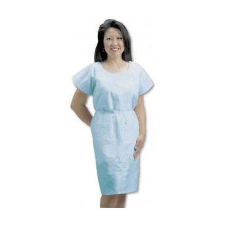 Amazon.com: Graham Disposable Exam Gowns, Poly Tissue, 30 x 42, Blue ...