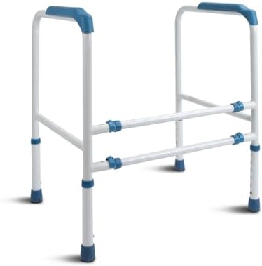 Sturdy Disabled & Elderly Toilet Support Frame - Free Standing, Height ...