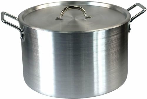 Aluminium Cooking Catering Stock Pot Set with Lid | Deep Casserole ...