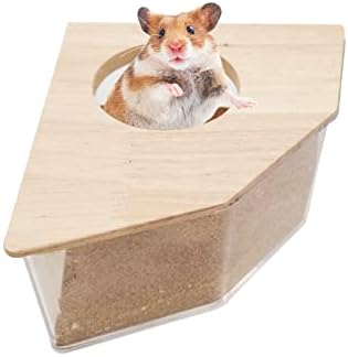 Amazon.com : MEWOOFUN Hamster Sand Bath Shower Room & Digging Sand ...
