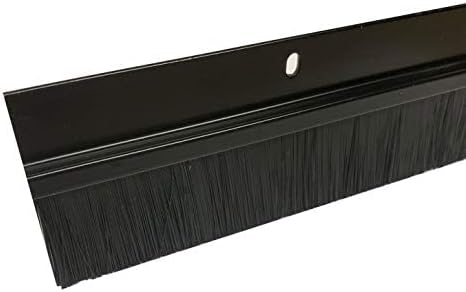Brush Sweep Door Sweep with 1" Aluminum Holder and 1 1/2" Black Brush ...
