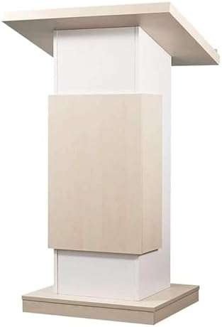 Portable Wheeled Lectern Podium Stand - Removable Wooden Design ...