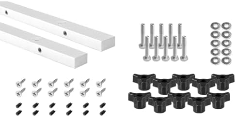 POWERTEC Table Saw Accessories Bundle with 18" Miter Bar 2PK for Jigs ...
