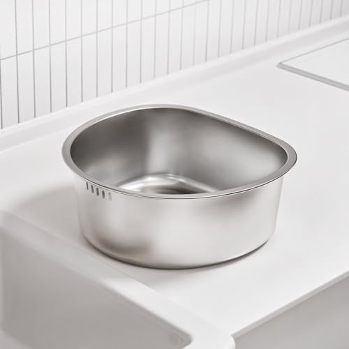 WANANG Stainless Steel Washing-up Bowl Multi-purpose Dish Tub for Sink ...