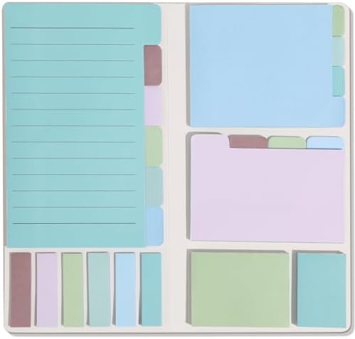 Amazon.com : Hommie Sticky Notes Set, Divider Sticky Notes 410 Packs ...