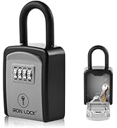 Amazon.com: Iron Lock® Wall Mount Key Lock Box for Keys 4 Digit ...