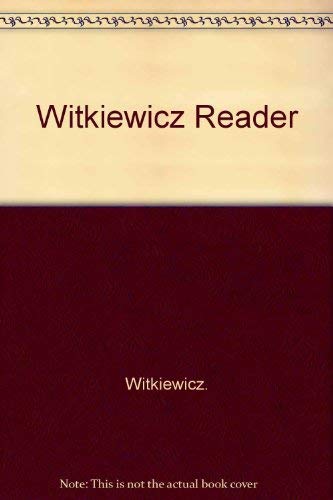 The Witkiewicz Reader: Witkiewicz, Stanislaw Ignacy, Gerould, Daniel ...