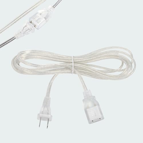 Amazon.com: Haultop 1 Pack Clear Extension Cord, 10 Feet Male to Female ...