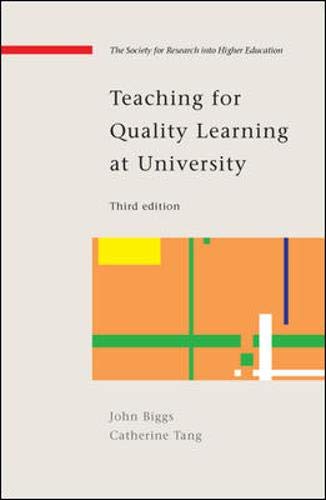 Teaching for Quality Learning at University (Society for Research into ...