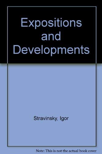 Amazon.co.jp: Expositions and Developments : Stravinsky, Igor, Craft ...