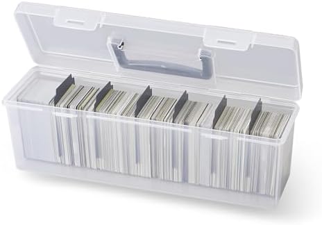 Amazon.com: Plastic trading card storage box, Toploader baseball and ...
