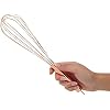 Copper Balloon Whisk, Handheld Stainless Steel Coated Wire for Egg ...