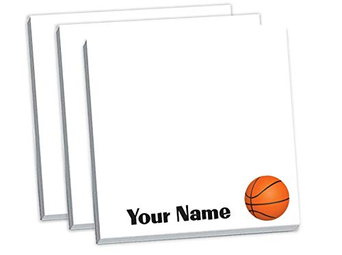 Amazon.com: Basketball Sticky Note Pads 3"x3" with any Custom ...