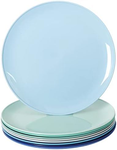 Amazon.com | Youngever 8 Inch Plastic Plates, Small Plates, Salad ...