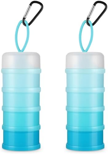 Amazon.com: Baderke 2 Pcs Protein Powder Container with Funnels Stand ...