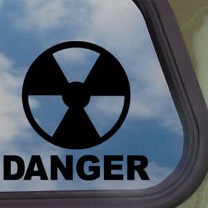 Amazon.com: Nuclear Hazard Black Decal Danger Car Truck Window Sticker ...