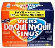 Amazon.com: Vicks Dayquil Nyquil Sinus, LiquiCaps 40 ea : Health ...