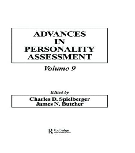 Amazon.com: Advances in Personality Assessment: Volume 9 (Advances in ...