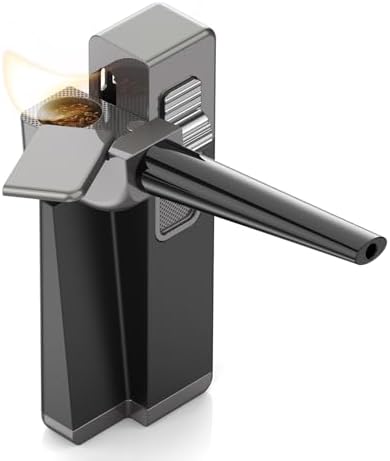 Pipe Lighter, Tobacco Pipe Lighter for Smoking, Gas Butane Refillable ...