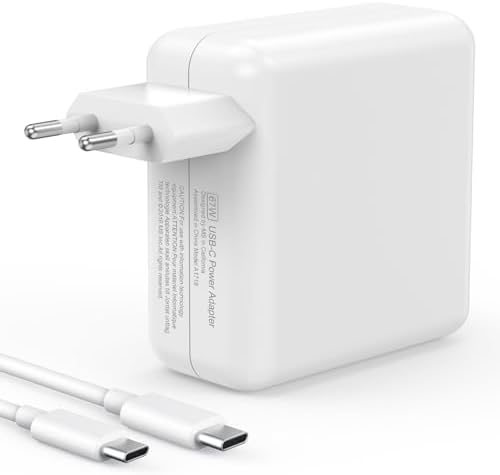 MacBook USB C Ladekabel 67W Ladegerät, für Mac Book Pro/Air 2024/2023 ...