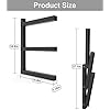 Amazon.com: Tigerden Lumber Storage Metal Rack, 3-Level Wall-Mounted ...