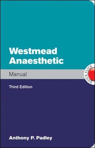 Westmead Anaesthetic Manual: Padley, Anthony: 9780070278486: Amazon.com ...