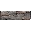 GenStone Faux Stacked Stone Panel 41" x 11.25" in Coffee Color for Do ...