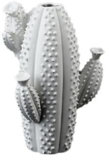 SILEA 222/8230 Vase Porcelain 22 cm with Cactus Tropic Design : Amazon ...