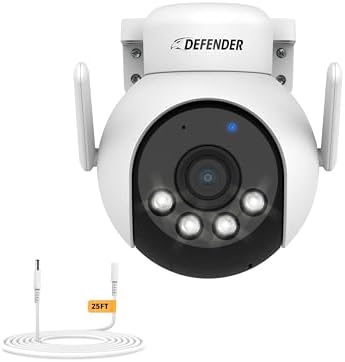 Amazon.com : Defender AI Powered 4K Everwatch PTZ Plug-in Security ...