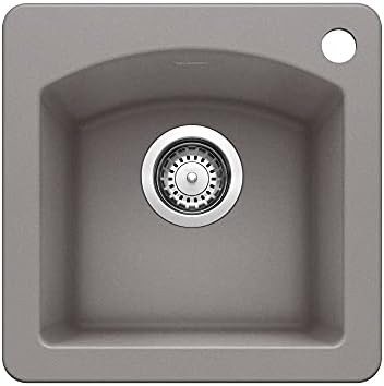 BLANCO, Metallic Gray 442229 SILGRANIT-Matched Kitchen Garbage Disposal ...