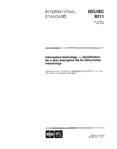 ISO/IEC 8211:1994, Information technology - Specification for a data ...