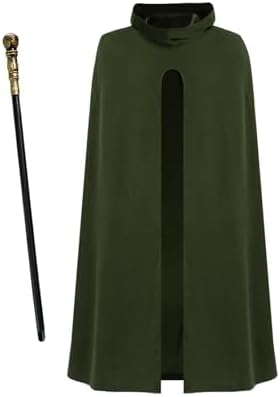 Amazon.com: YOYEMAM Renaissance Medieval Hooded Cape Cloak with Pimp ...