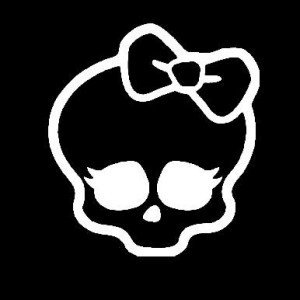 Monster High Skull Stencil