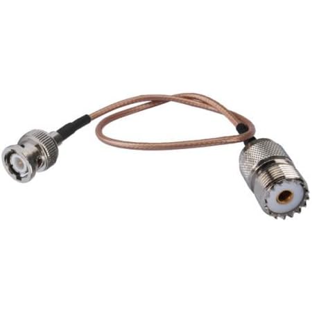 Amazon.com: Boobrie 2pcs BNC UHF RF Coaxial Coax Adapter SO239 UHF Female to BNC Male Connector ...