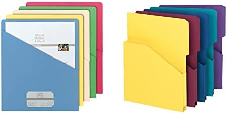 Amazon.com : Smead Slash Jackets, Letter Size, Assorted Colors, 25 per ...
