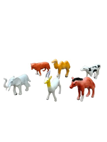 Negi 6pcs Medium Size Farm Animals Figure - Children Puzzle Early ...