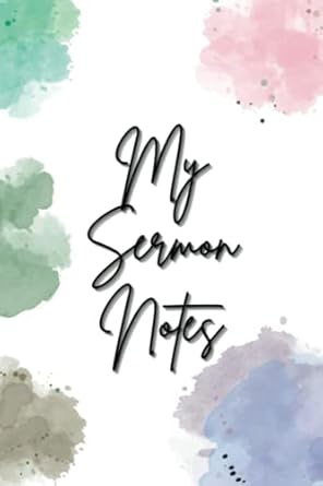 My Sermon Notes: Splash: Designs, Nyo: Amazon.com: Books