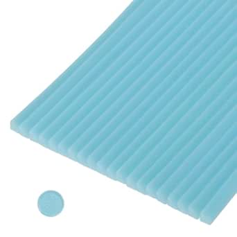 Amazon.com: MECCANIXITY 30 Pcs Fluorescent Blue 1/4 Cylinder Sealing ...