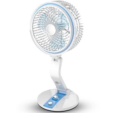 Buy REZEK Portable Folding Fan, Rechargeable Standing Pedestal USB Fan ...