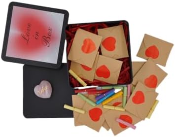 Amazon.com : BODANCE Love Letter with Envelops in Cute Box Gift for Him ...