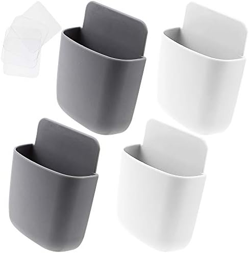 NC 4 Pieces Remote Control Holder Wall Mount Organiser ABS TV Remote ...