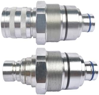 Amazon.com: GELUOXI AT406475 AT406474 Hydraulic Flat Face Coupler Male ...