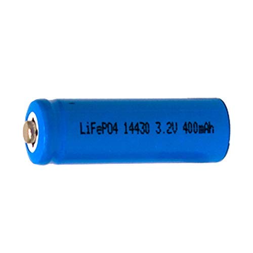 Lifepo4 14430 32v 400mah 2 Pcs 14430 3.2V Tip Head Rechargeable