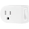 Cordinate Grounded Outlet On/Off Power Switch, 3 Prong, Plug in Adapter ...