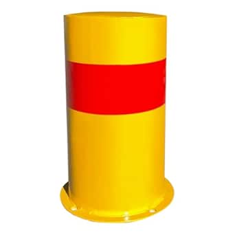 Removable Yellow Safety Bollard, Heavy-Duty Steel Traffic Post with ...